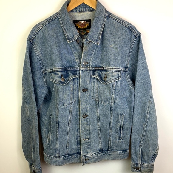 Harley-Davidson | Jackets & Coats | Harley Davidson Classic Blue Denim ...